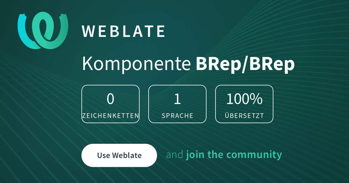 BRep/BRep — German @ Weblate
